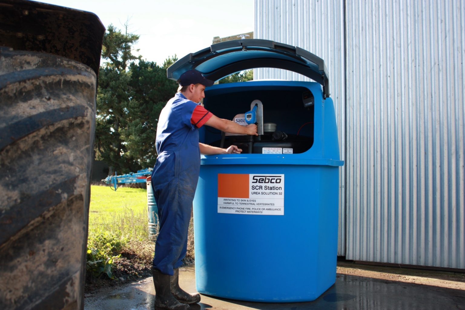 Sebco Blue 1,300L Bunded AdBlue Tank - Fuelchief | Plastic Tank