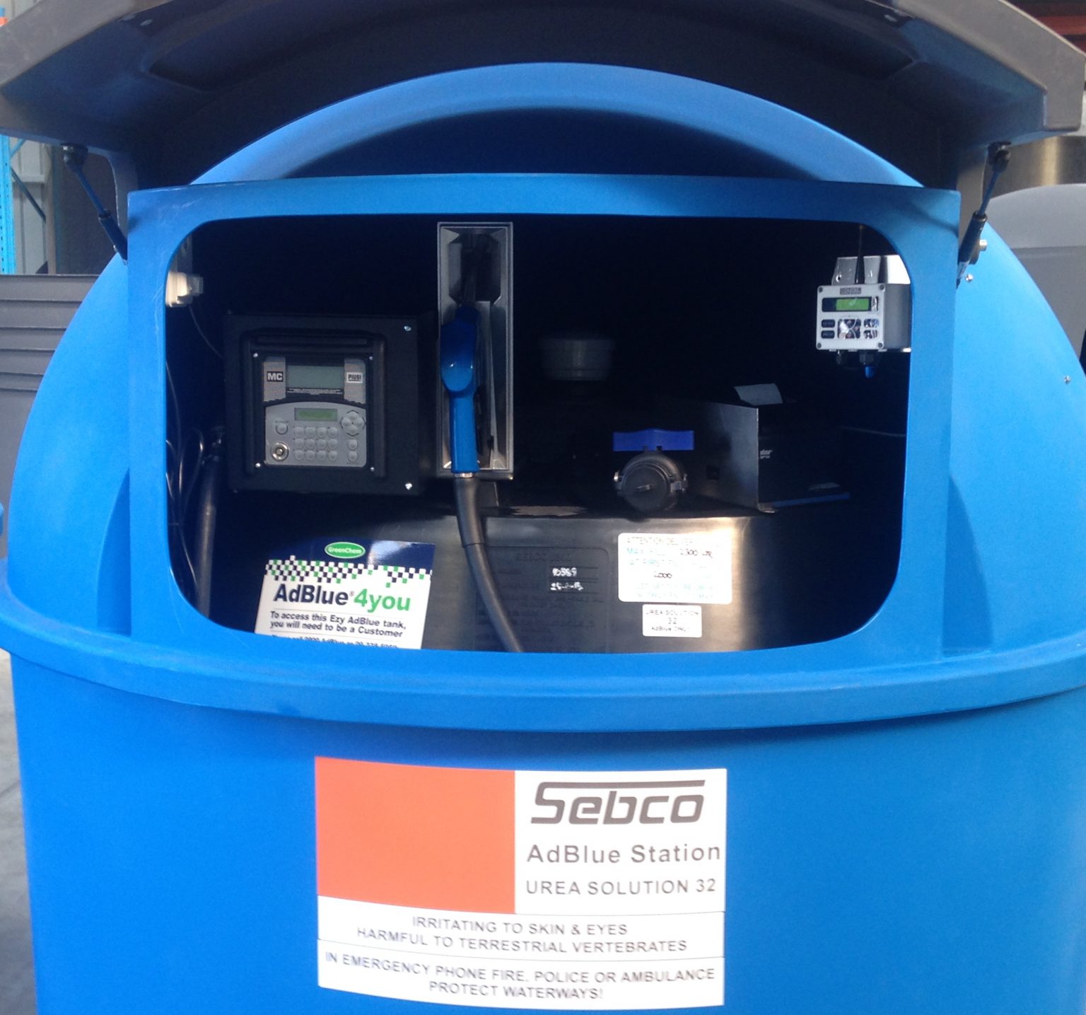 Sebco Blue 2,300L Bunded AdBlue Tank - Fuelchief | Plastic Tank
